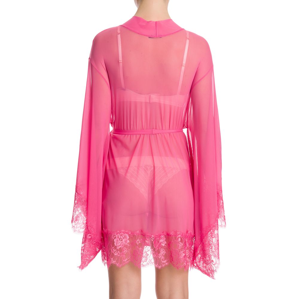 Robe Curto Manga Longa Tule Passione Pink - Loungerie