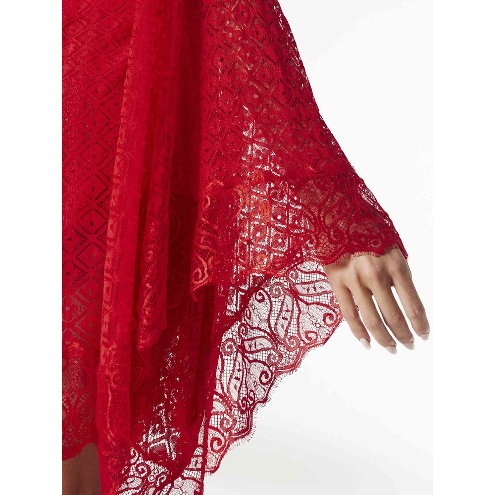 Robe Curto Manga Longa Renda Passione VERMELHO - Loungerie